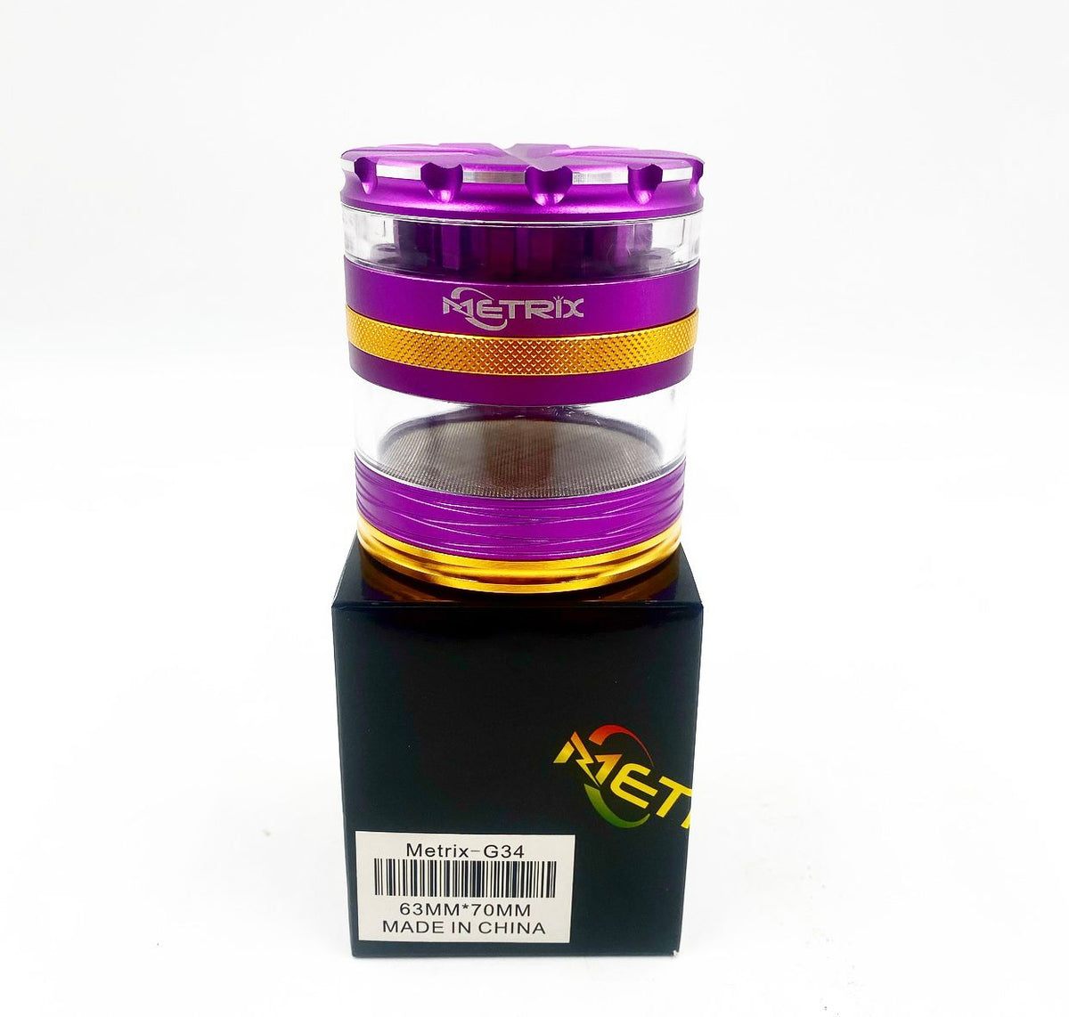 Metrix-G34 Purple/Yellow Grinder – Metrix Distributions