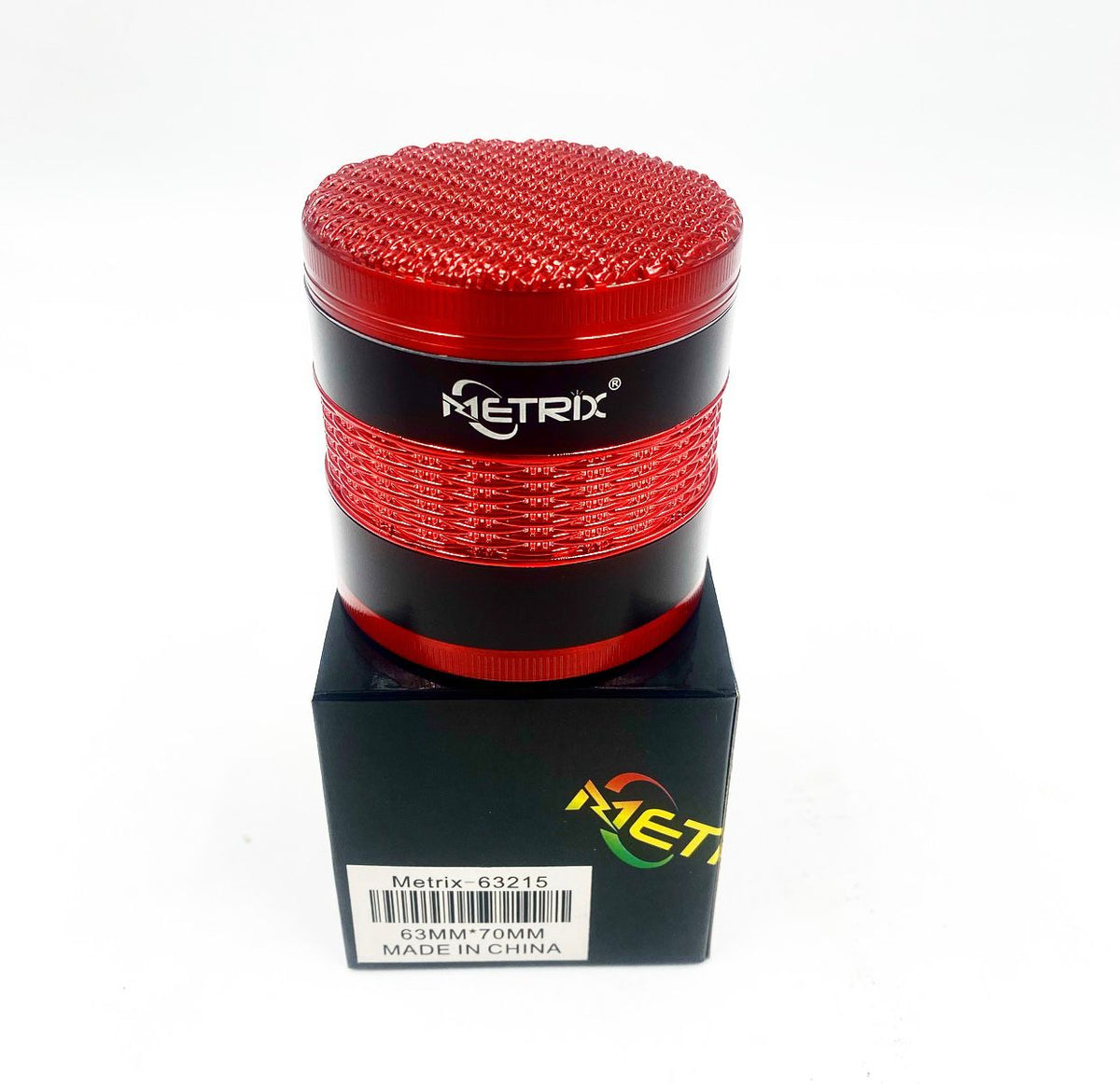 Metrix-63215 Metallic Red Grinder – Metrix Distributions
